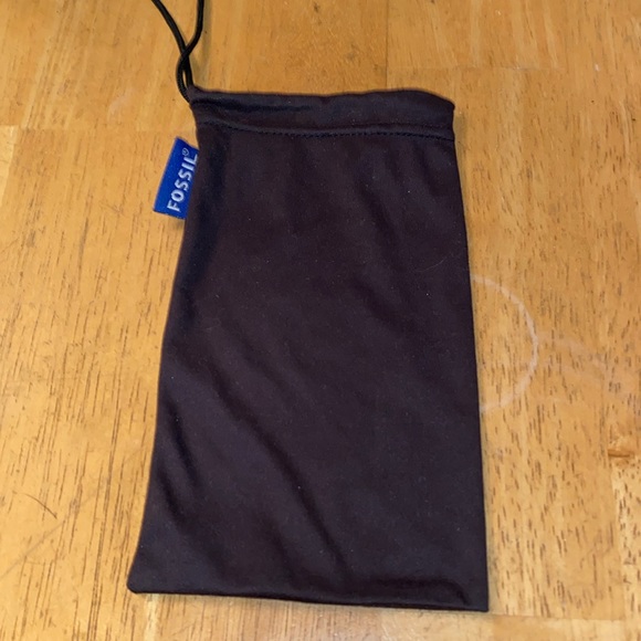 Fossil | Accessories | Fossil Black Cloth Drawstring Eyeglasssunglass ...